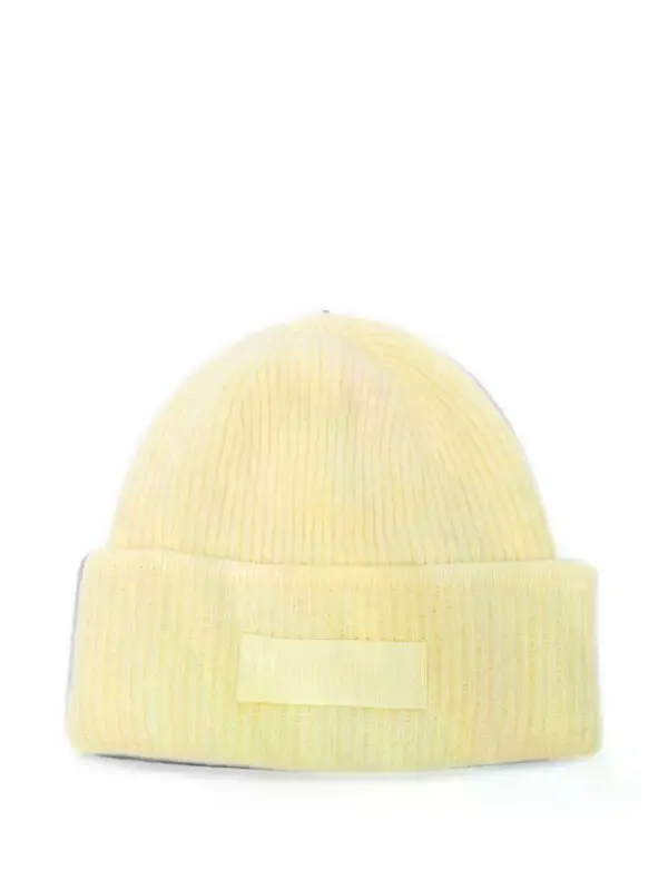 Jacquemus Ribbed-knit Logo-patch Beanie Hat