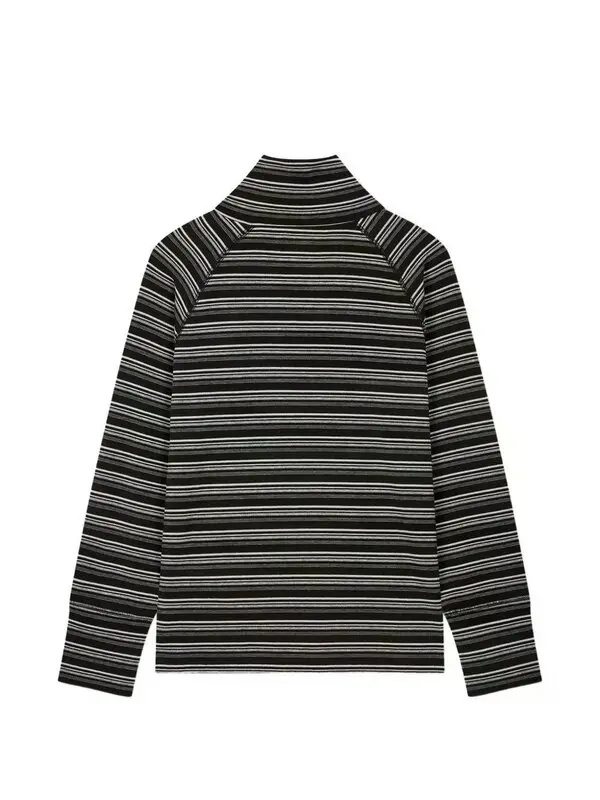 STUDIO TOMBOY Striped High-neck Long-sleeve T-shirt