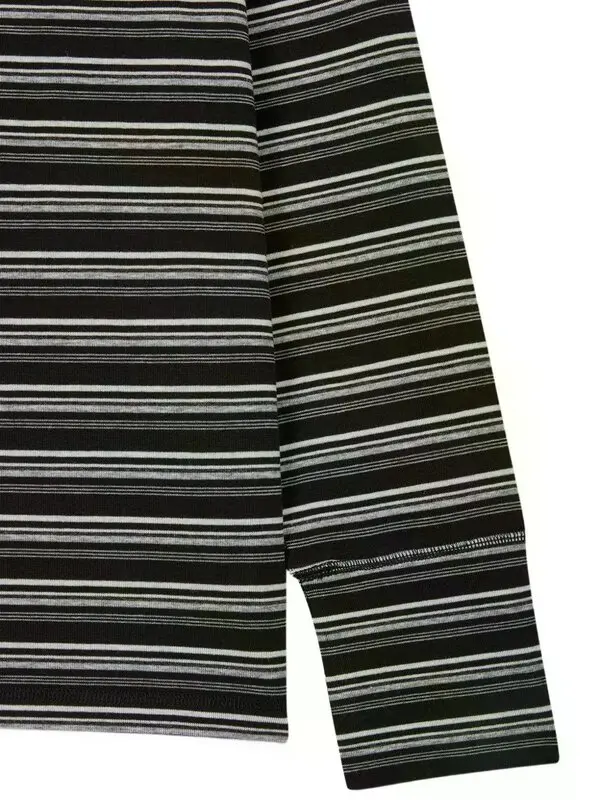 STUDIO TOMBOY Striped High-neck Long-sleeve T-shirt