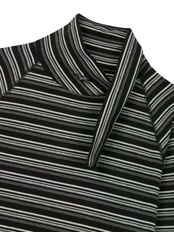 STUDIO TOMBOY Striped High-neck Long-sleeve T-shirt