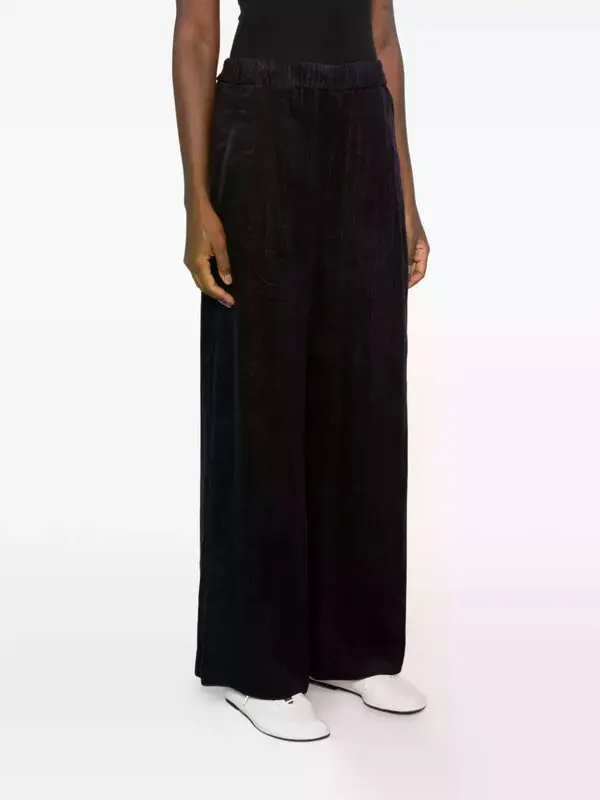 VIA MASINI 80 Corduroy-effect Wide-leg Trousers