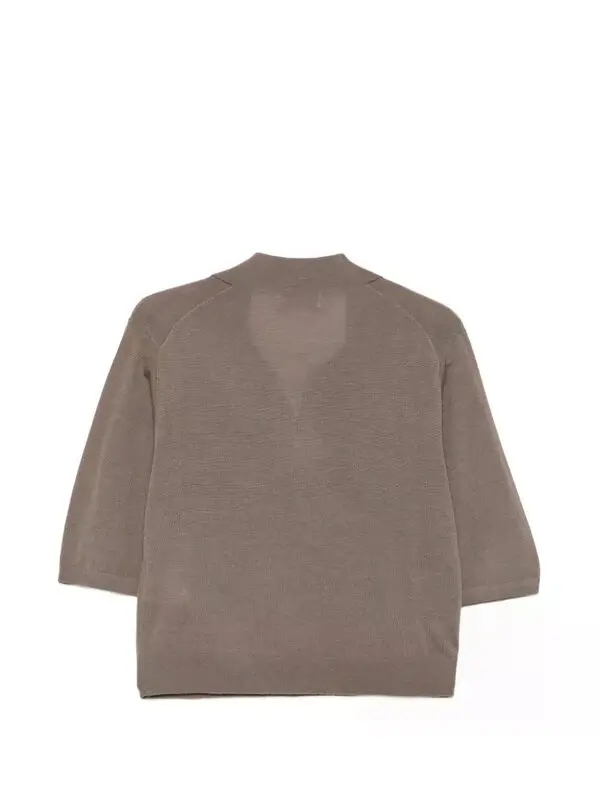 Marc O'polo Spread-collar Elbow-sleeve Top
