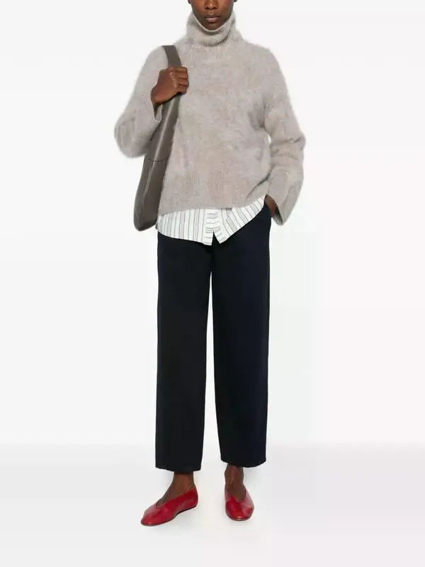VIA MASINI 80 High-waisted Straight-leg Trousers