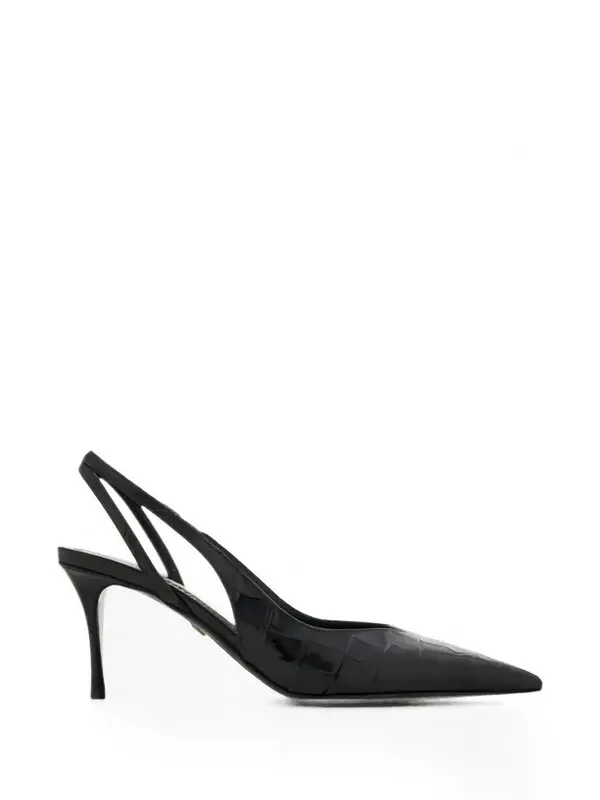 FERRAGAMO Mid Heel Slingback Pumps
