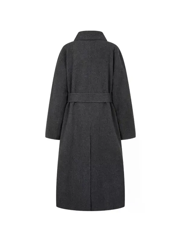 STUDIO TOMBOY Belted Button-up Coat - Grey