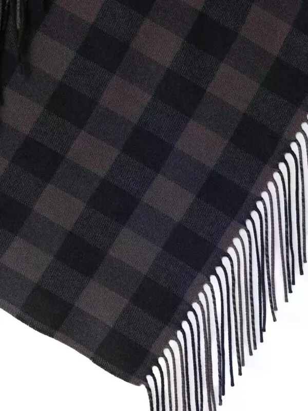 Destin Check Fringed Scarf