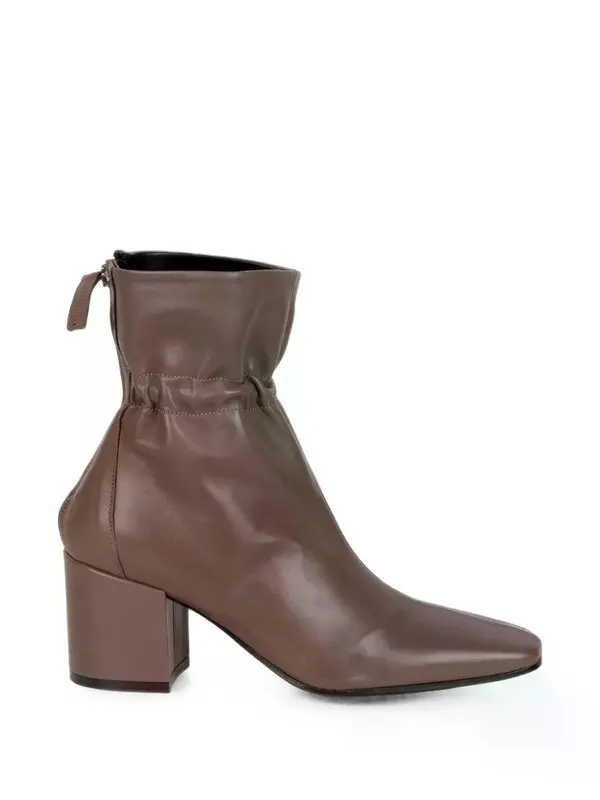 NAPOLEONI Ruched Rear-zip Boots
