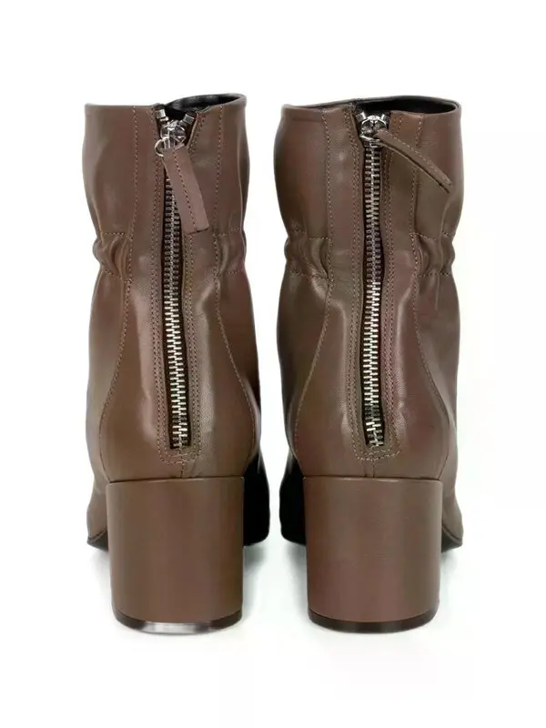 NAPOLEONI Ruched Rear-zip Boots