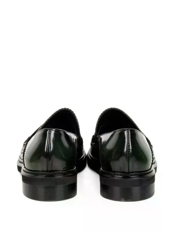 NAPOLEONI Bianca Brogue-detail Leather Loafers