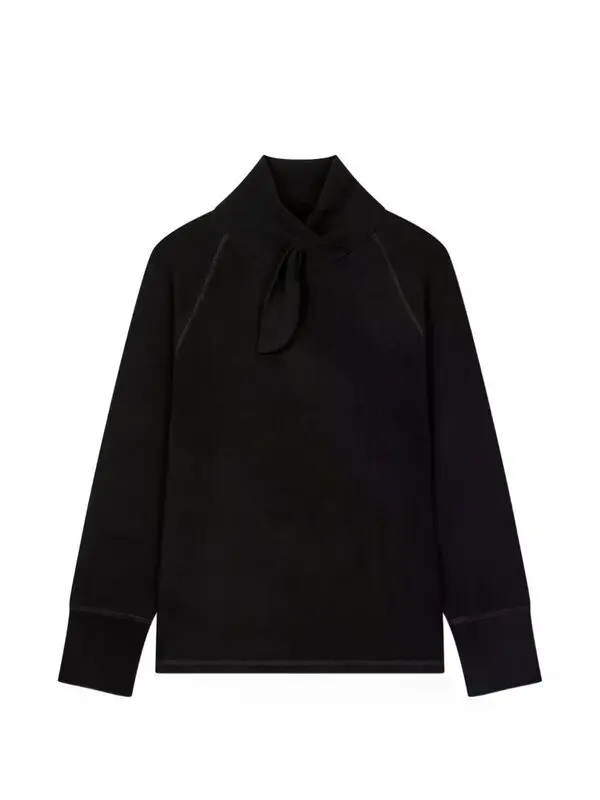 STUDIO TOMBOY Tie-neck Raglan-sleeve T-shirt