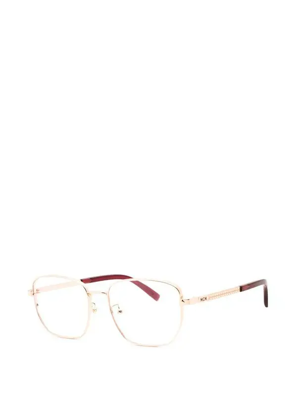 Mcm Geometric-frame Glasses - Pink
