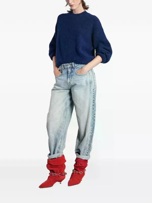 Isabel Marant Étoile Acid-wash Barrel-leg Jeans
