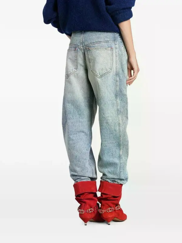 Isabel Marant Étoile Acid-wash Barrel-leg Jeans