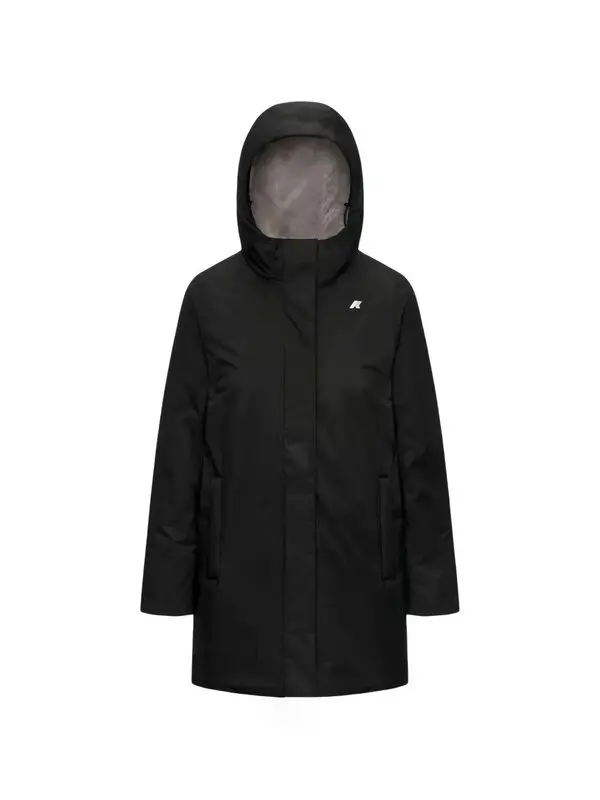 K-WAY Sophie Logo-patch Hooded Jacket - Black