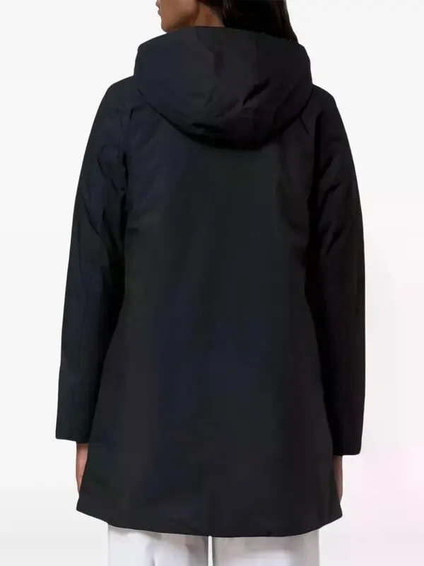 K-WAY Sophie Logo-patch Hooded Jacket - Black