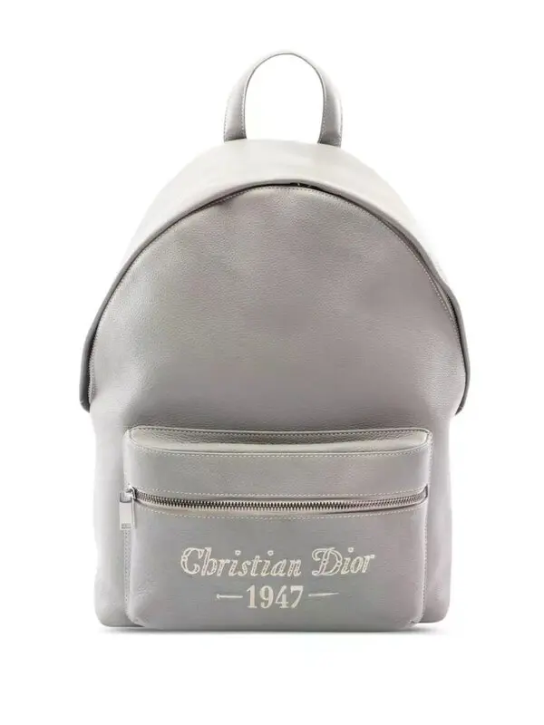 Dior 2020-2026 Leather Rider Backpack - Grey