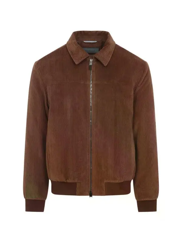 Canali Corduroy Zip-up Jacket