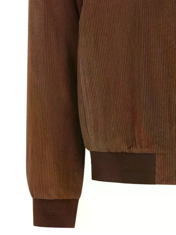 Canali Corduroy Zip-up Jacket