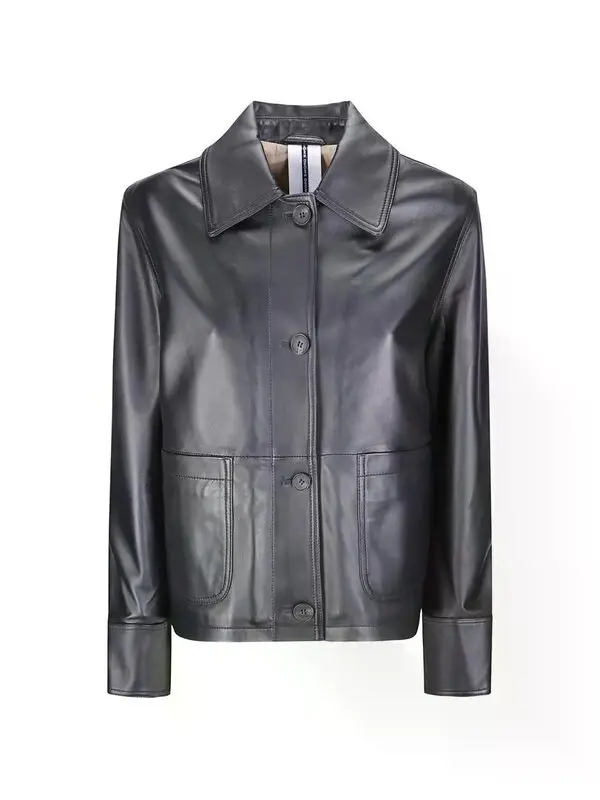 SWORD 6644 Leather Jacket - Black