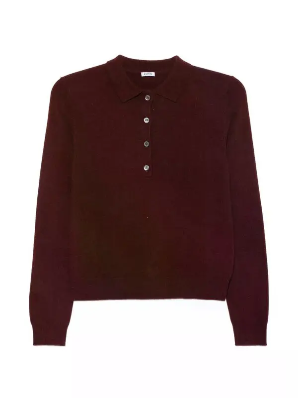 Aspesi Cashmere Polo Top