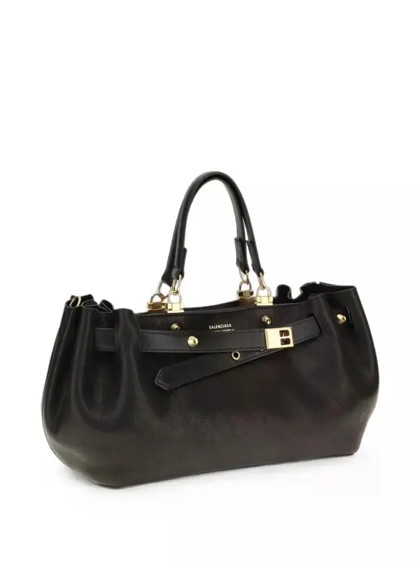 Balenciaga Buckled Leather Shoulder Bag