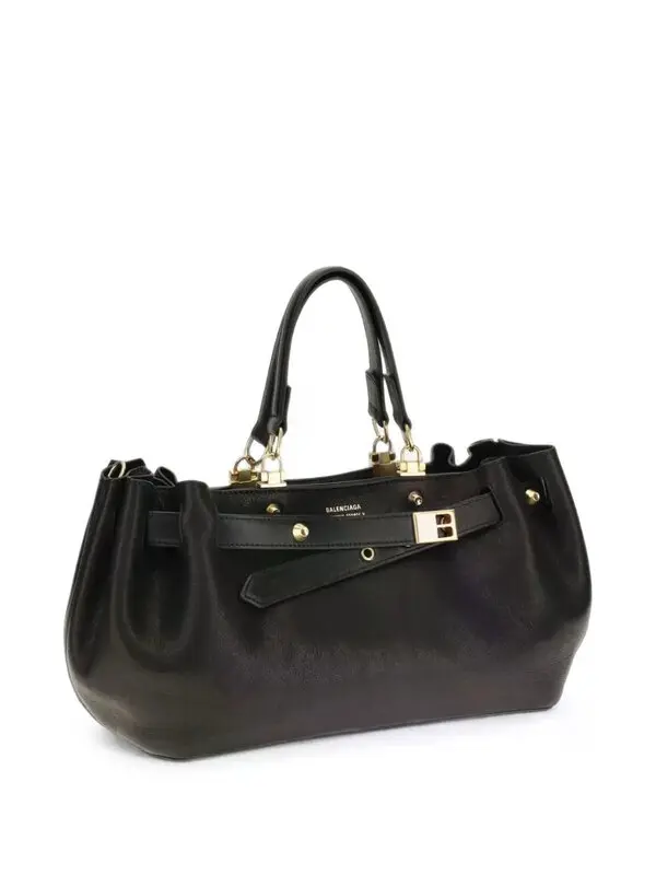 Balenciaga Buckled Leather Shoulder Bag