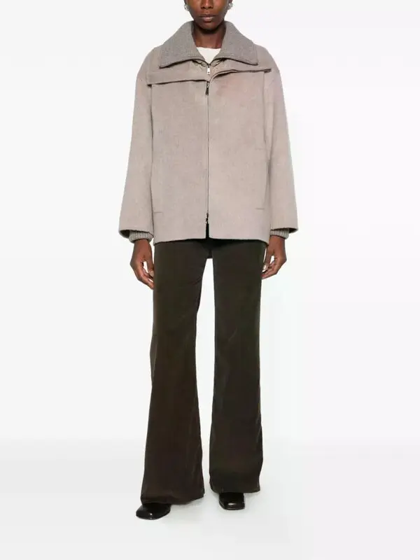 P.a.r.o.s.h Quilted-panel Layered Jacket