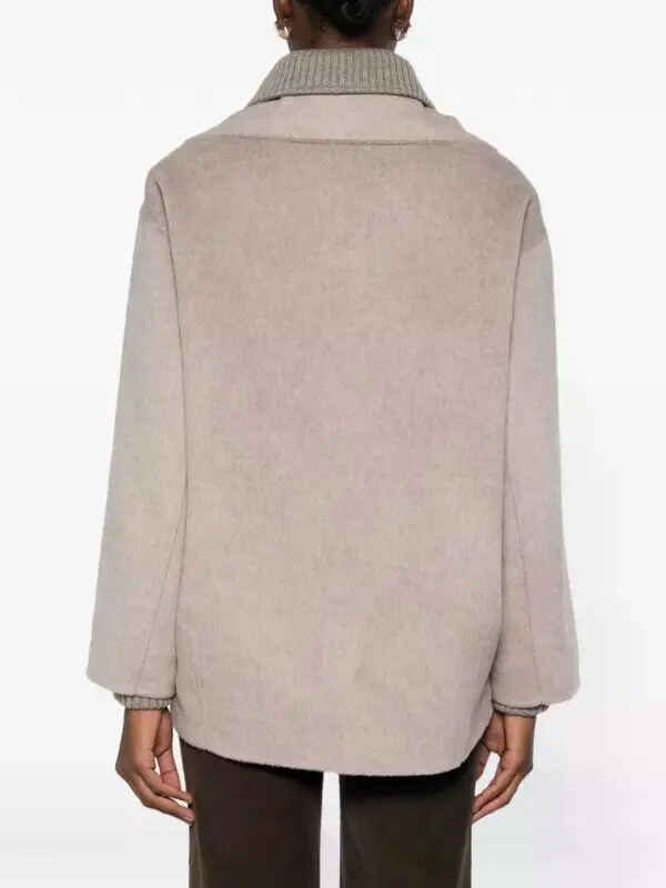 P.a.r.o.s.h Quilted-panel Layered Jacket