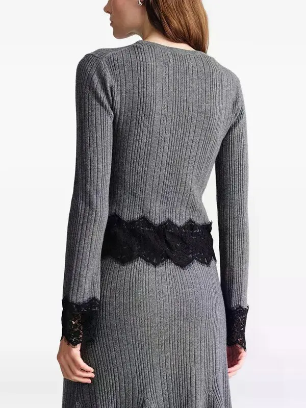 Cara Cara Veda Lace-trimmed Cardigan