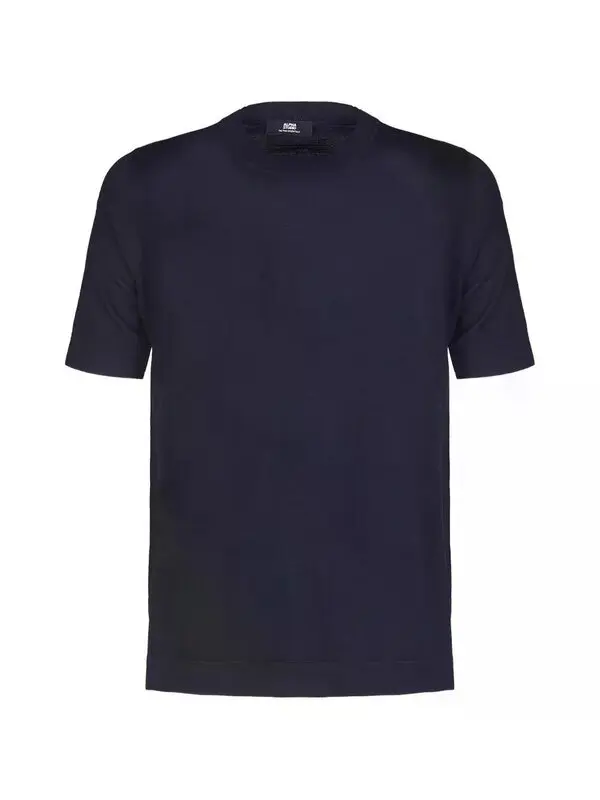 Alpha Studio Short-sleeved Crew-neck Sweater