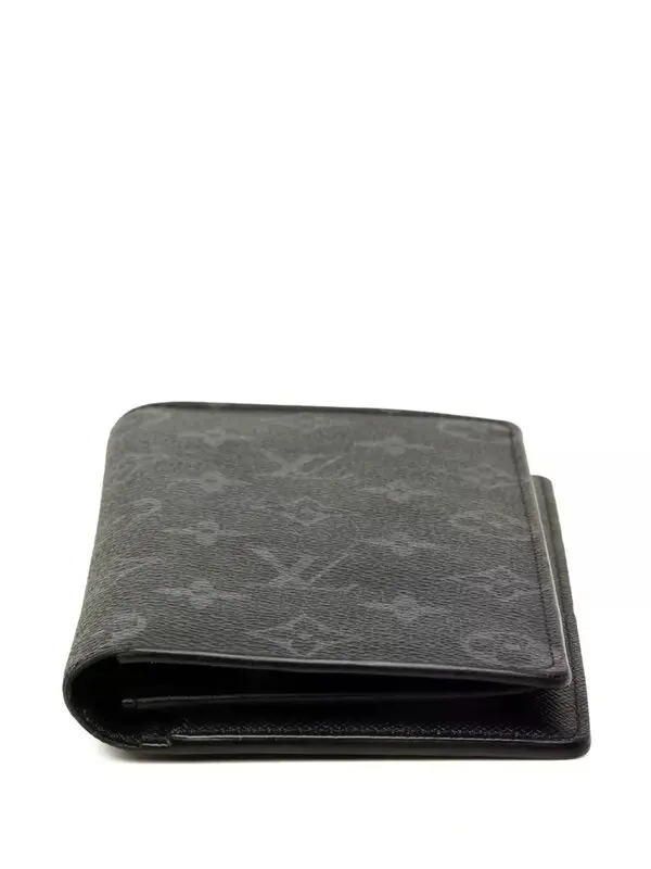 LOUIS VUITTON 2010-2026 Monogram Eclipse Brazza Long Wallet Small Wallets - Black