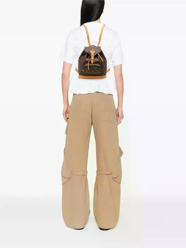 LOUIS VUITTON 2001 Monogram Mini Montsouris Backpack - Brown