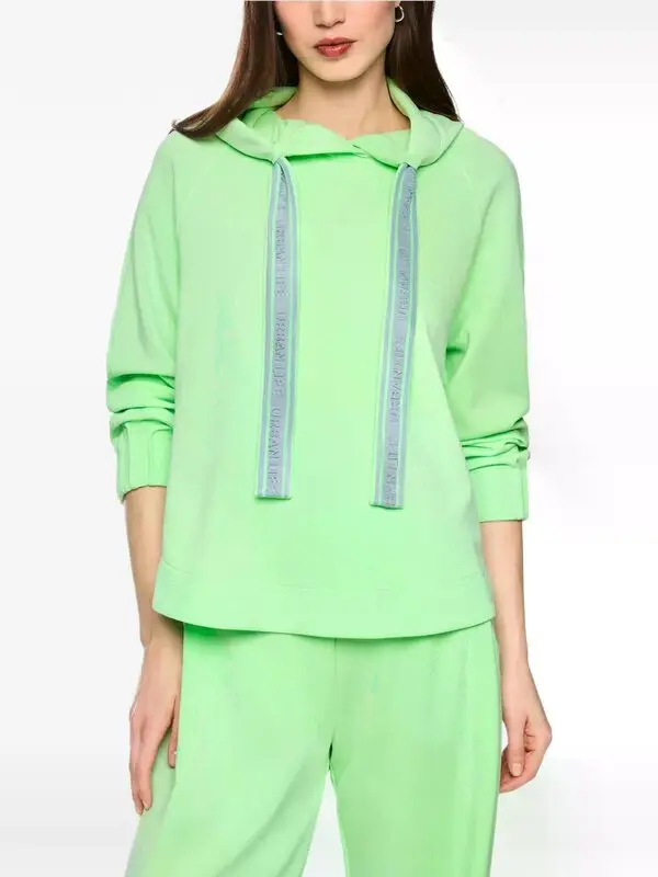MARCCAIN Logo-tape Raglan-sleeve Hoodie