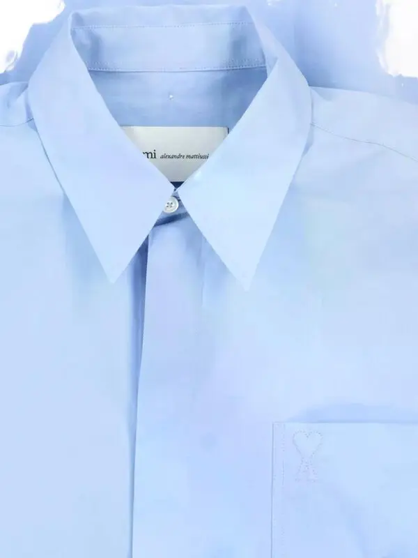 AMI Paris De Coeur Embroidered Shirt