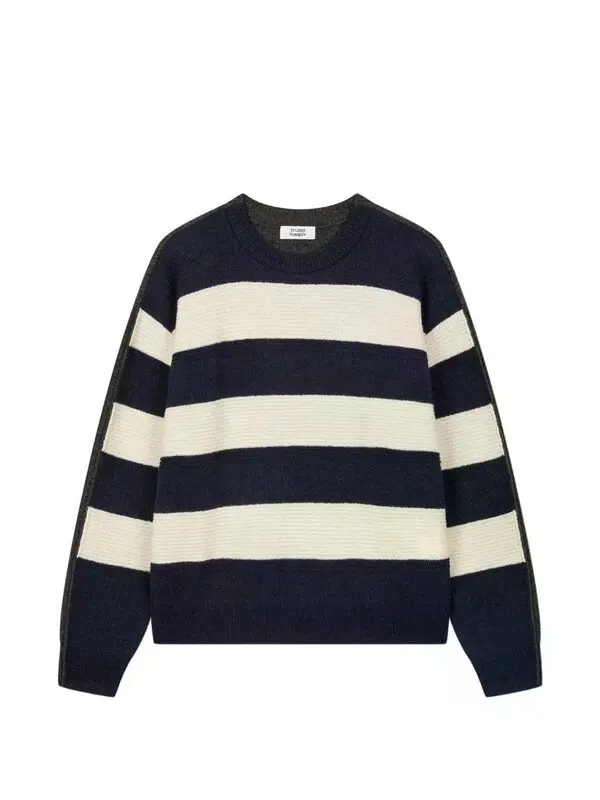 STUDIO TOMBOY Striped Panelled Sweater