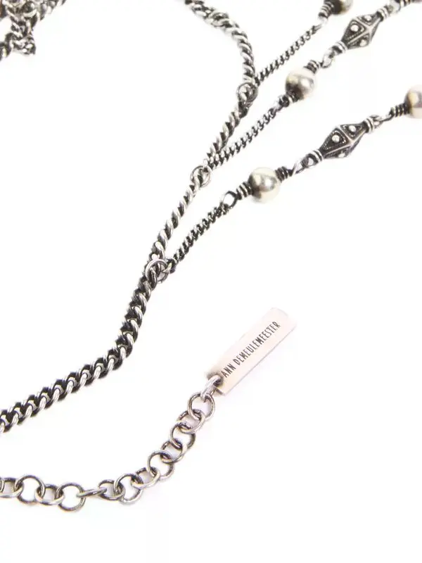 ANN DEMEULEMEESTER Beaded Curb-chain Necklace