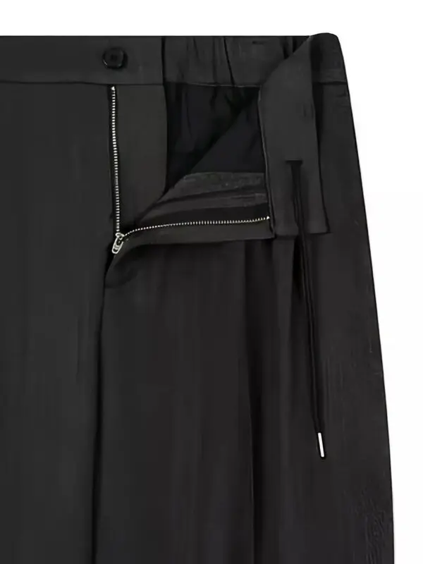 STUDIO TOMBOY Herringbone Pleated Straight-leg Trousers