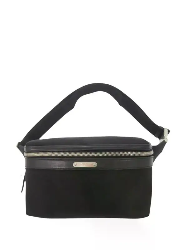 Saint Laurent 2016-2026 Canvas City Belt Bag - Black