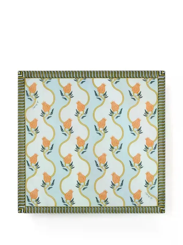 La DoubleJ Melograno Placee Floral-print Napkins