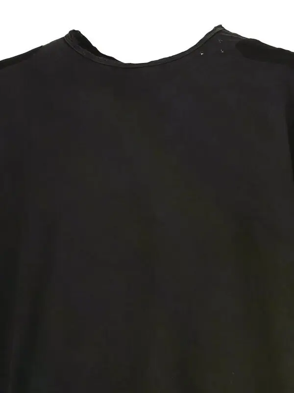 TROUBLED WATERS Distressed Panelled T-shirt