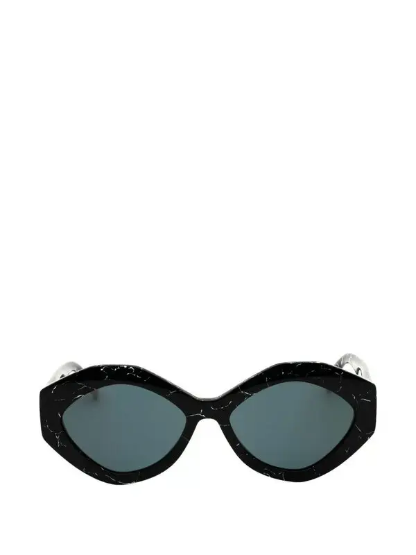 Missoni Geometric-frame Marble-effect Sunglasses