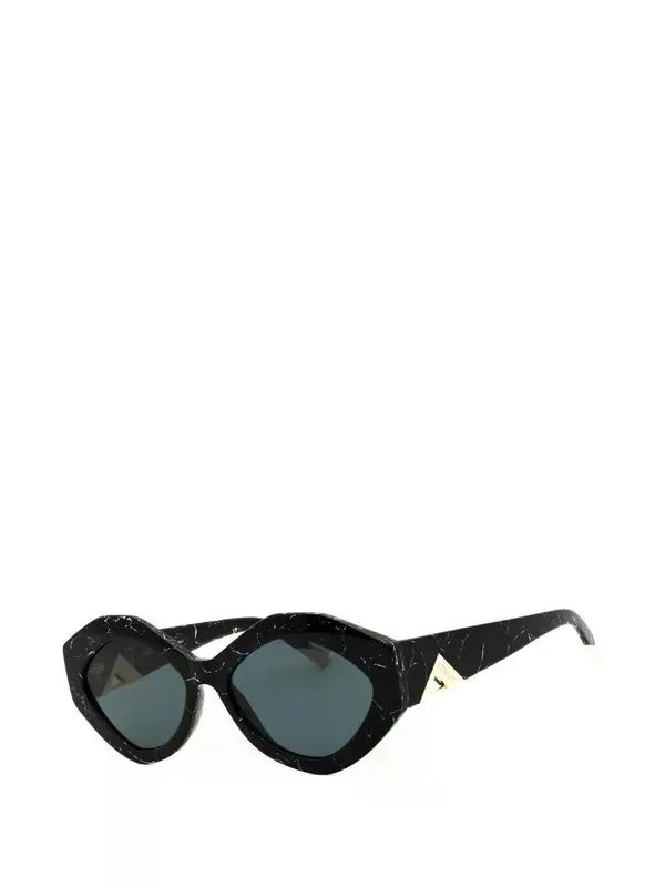 Missoni Geometric-frame Marble-effect Sunglasses