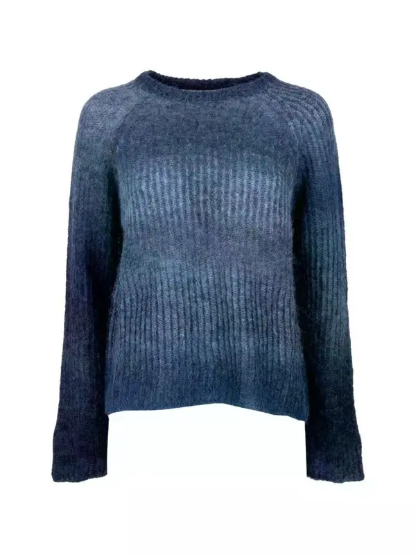 KANGRA Gradient-effect Ribbed-knit Sweater