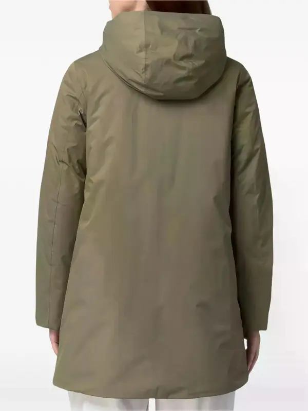 K-WAY Sophie Hooded Logo-patch Jacket - Green