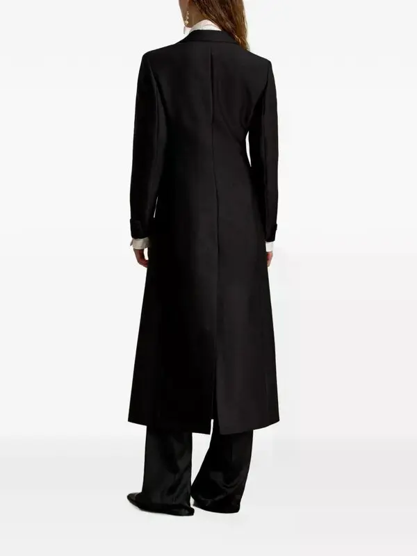 Polo Ralph Lauren Wool-silk Crepe Tuxedo Duster