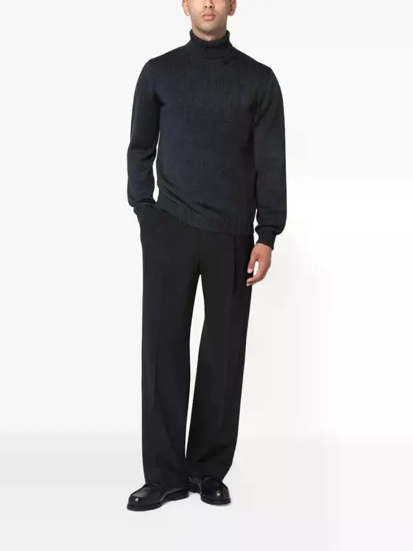 ROBERTO COLLINA Ribbed Roll-neck Sweater