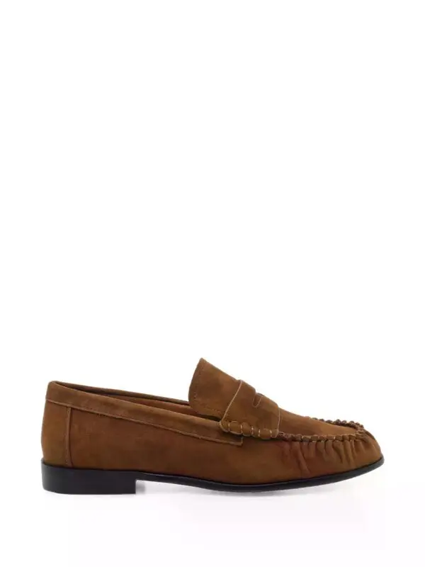 ANGEL ALARCON Penny-slot Suede Loafers