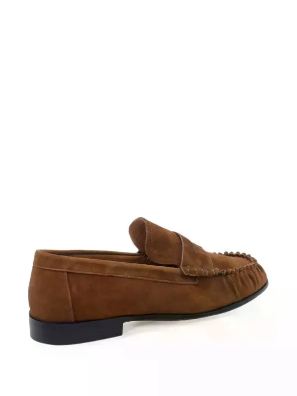 ANGEL ALARCON Penny-slot Suede Loafers