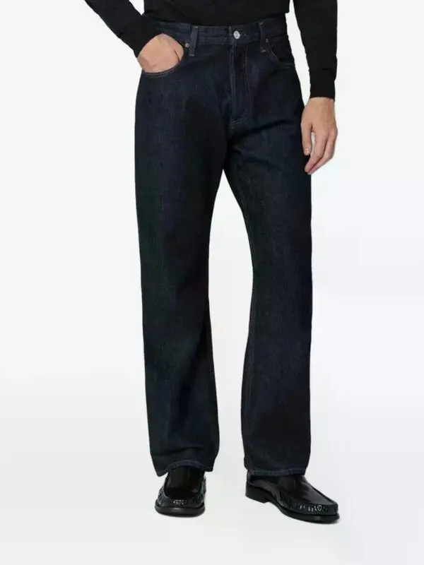 AGOLDE Contrast-stitching Straight-leg Jeans