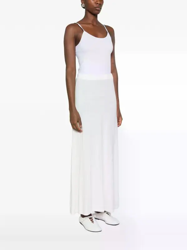 LISA YANG Adrienne Fine-knit Flared Maxi Skirt